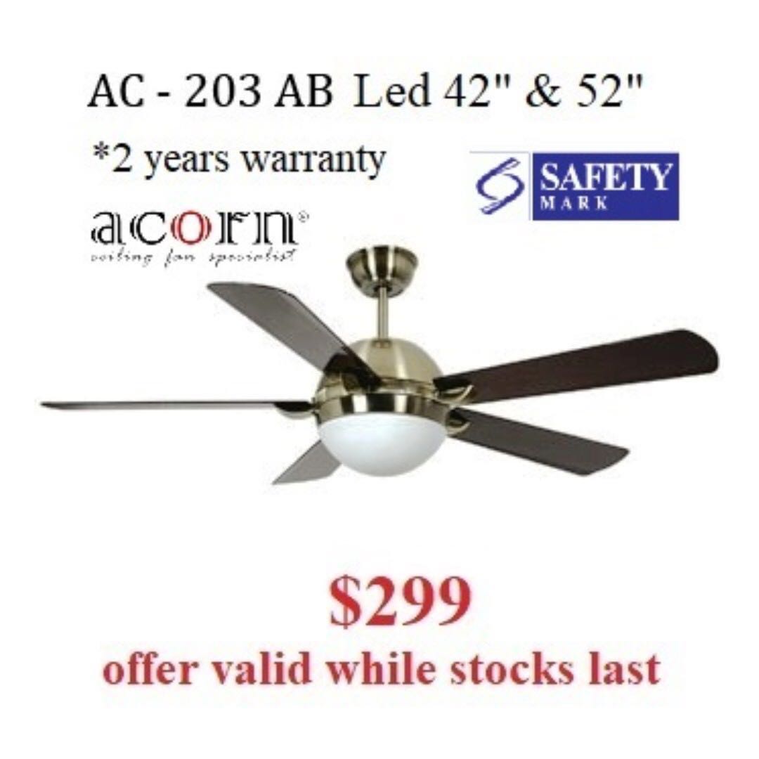 Acorn AC-203 Ceiling Fan//Ceiling Fan//Ceiling Fan With Light//DC ...