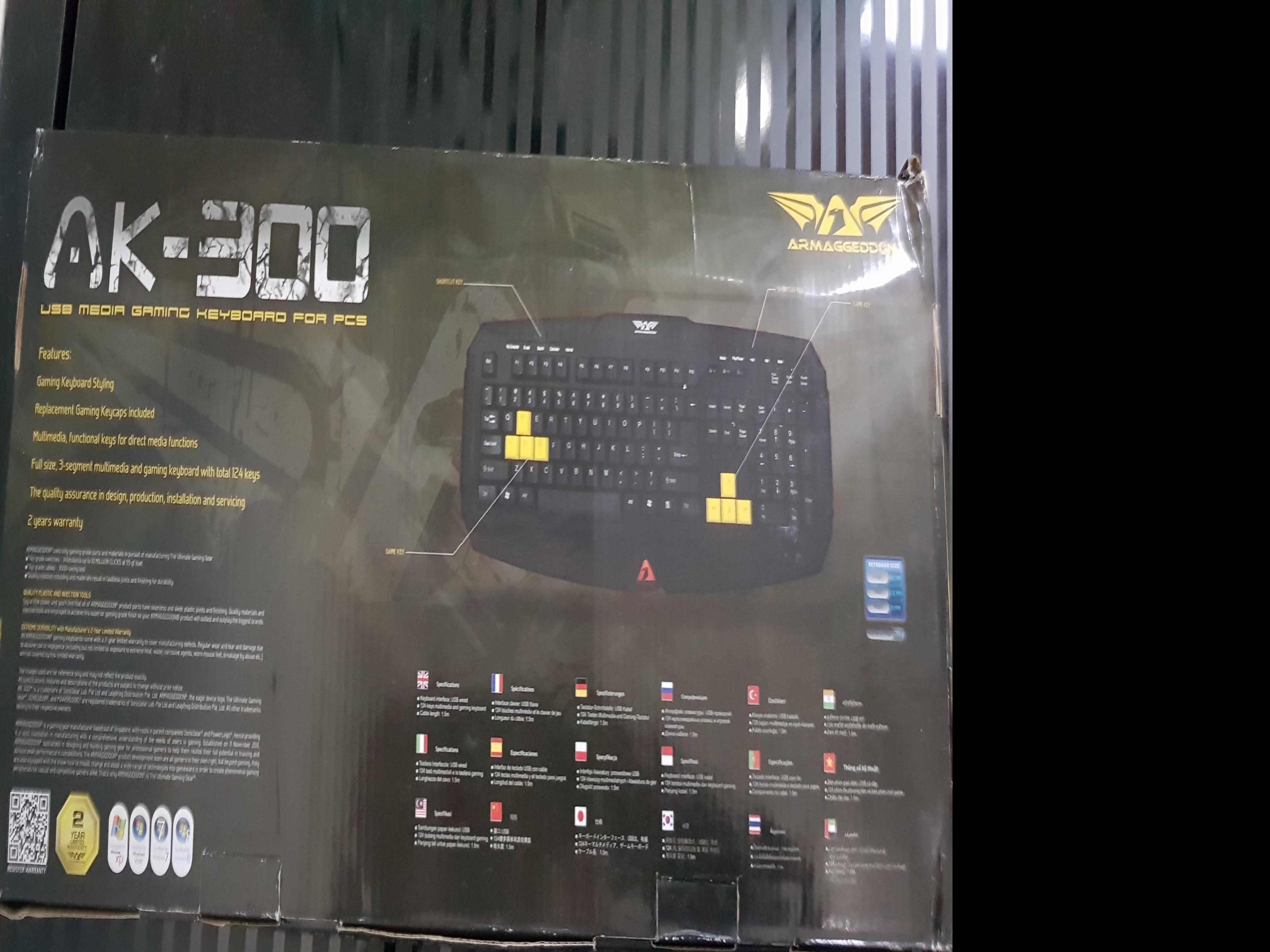 Armageddon AK300 Gaming Keyboard, Computers & Tech, Parts & Accessories ...