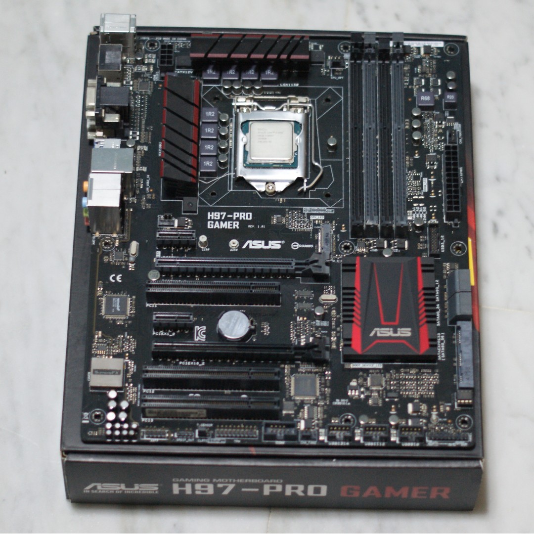 ASUS H97 PRO GAMER + i5 4460, Computers & Tech, Parts & Accessories ...