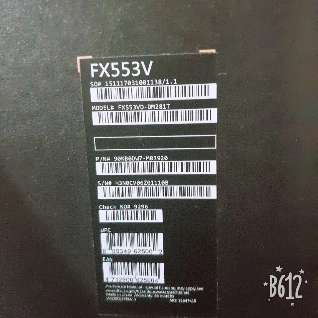Asus ROG FX553VD, Computers & Tech, Parts & Accessories, Computer Parts ...