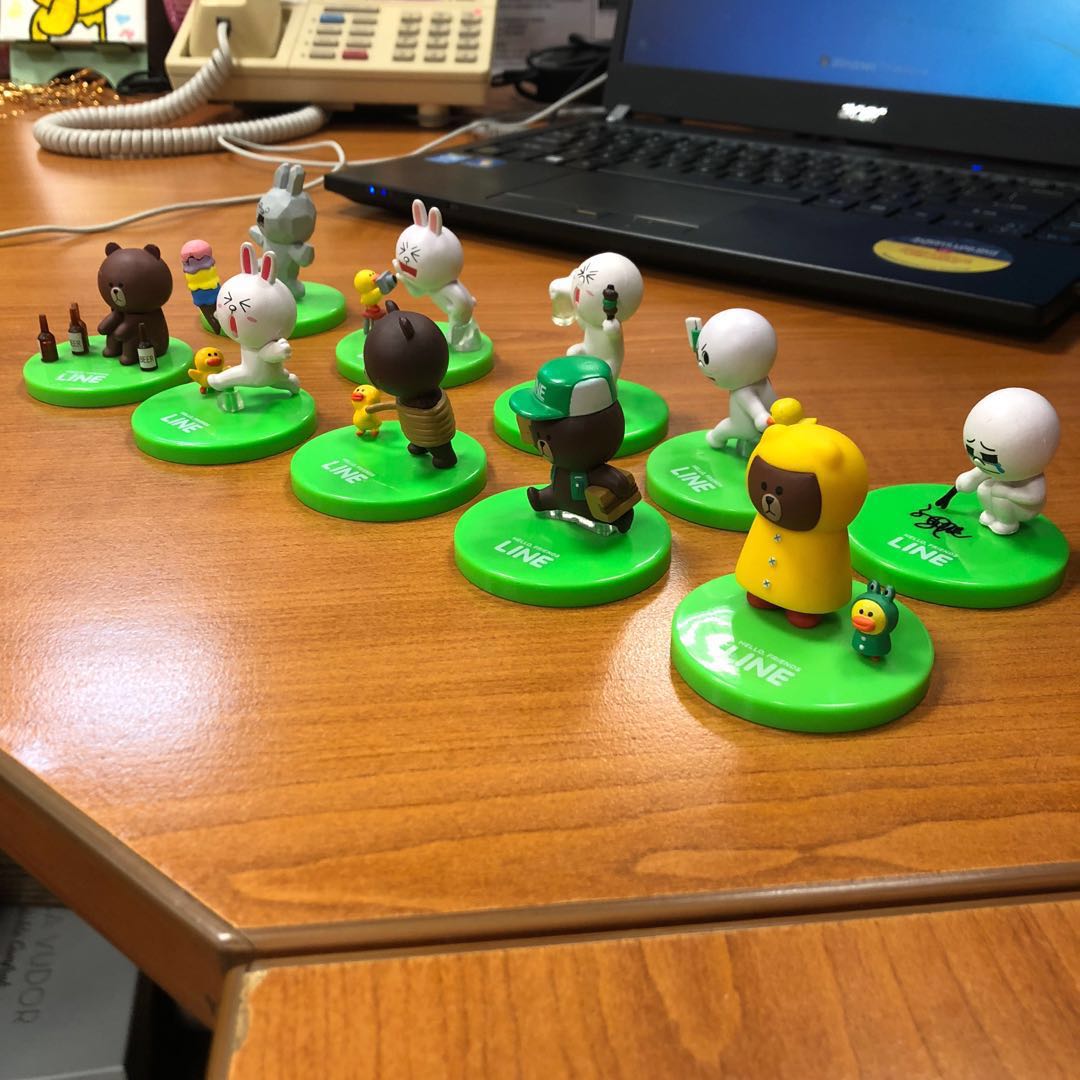 Authentic Line Friends mini figurines, Hobbies & Toys, Toys & Games on ...