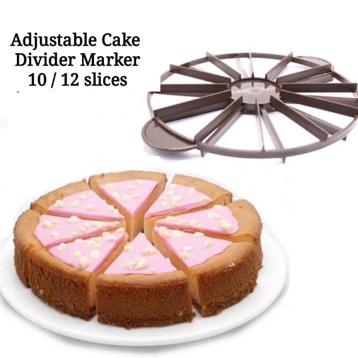 Cake Divider Marker 10/12 slices, Furniture & Home Living, Kitchenware ...