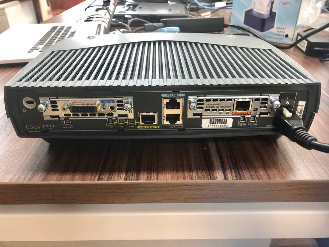 Cisco Router 1721 c/w ISDN BRI and serial WIC 1T interface, Electronics ...