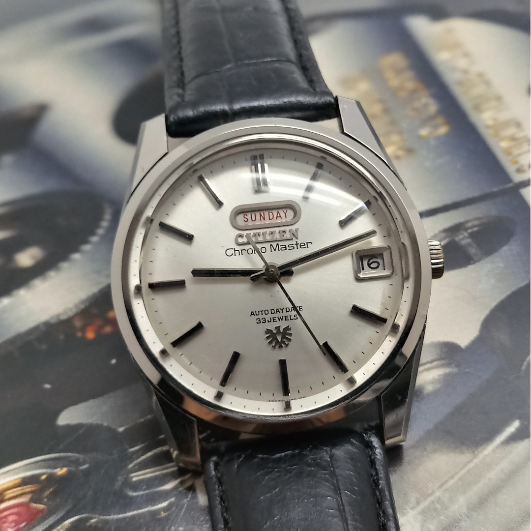CITIZEN CHRONO MASTER AUTO DAY DATE 33 JEWELS AUTOMATIC WATCH 1968's ...