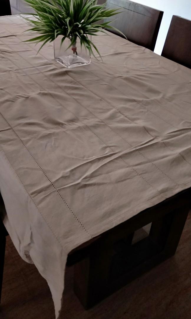 Dining Set with free table cloth, Furniture & Home Living, Furniture ...