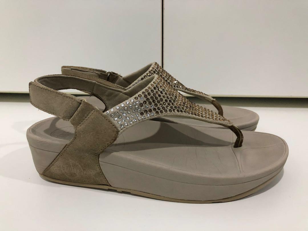 fitflop sandals rokkit thong strapback, Women's Fashion, Footwear ...