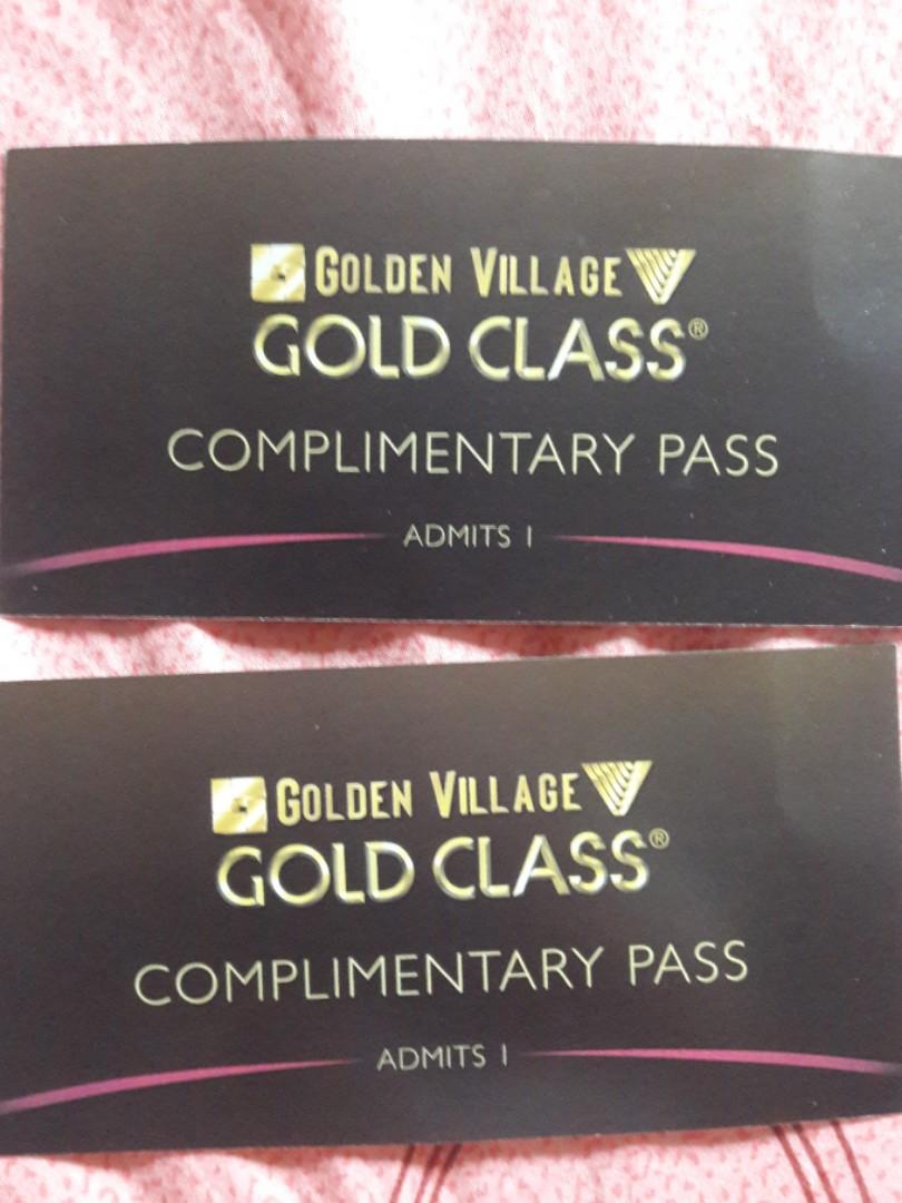 GOLD CLASS GV comp.tickt, Tickets & Vouchers, Vouchers on Carousell