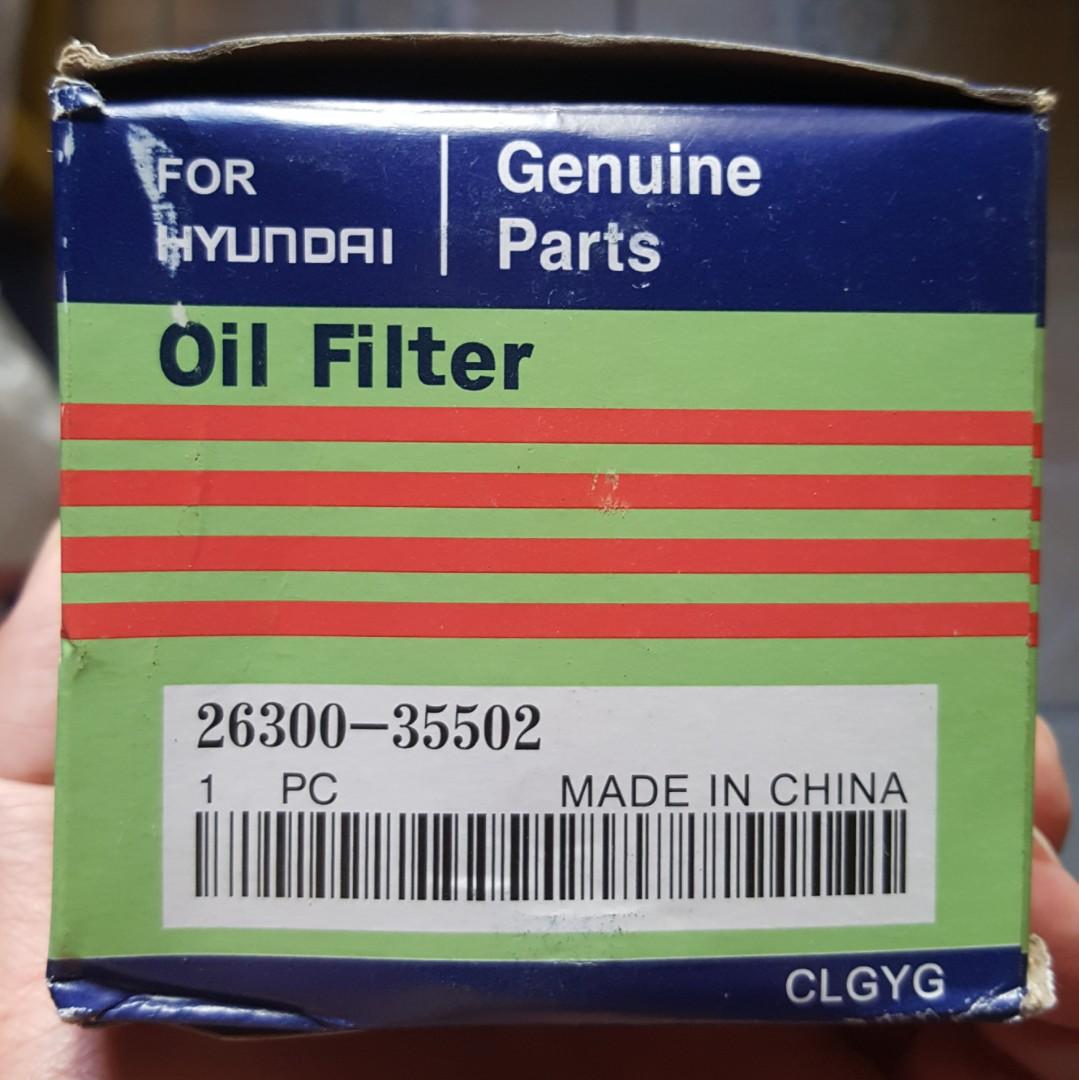 Hyundai Oil Filter (26300-35502), Car Accessories, Accessories on Carousell