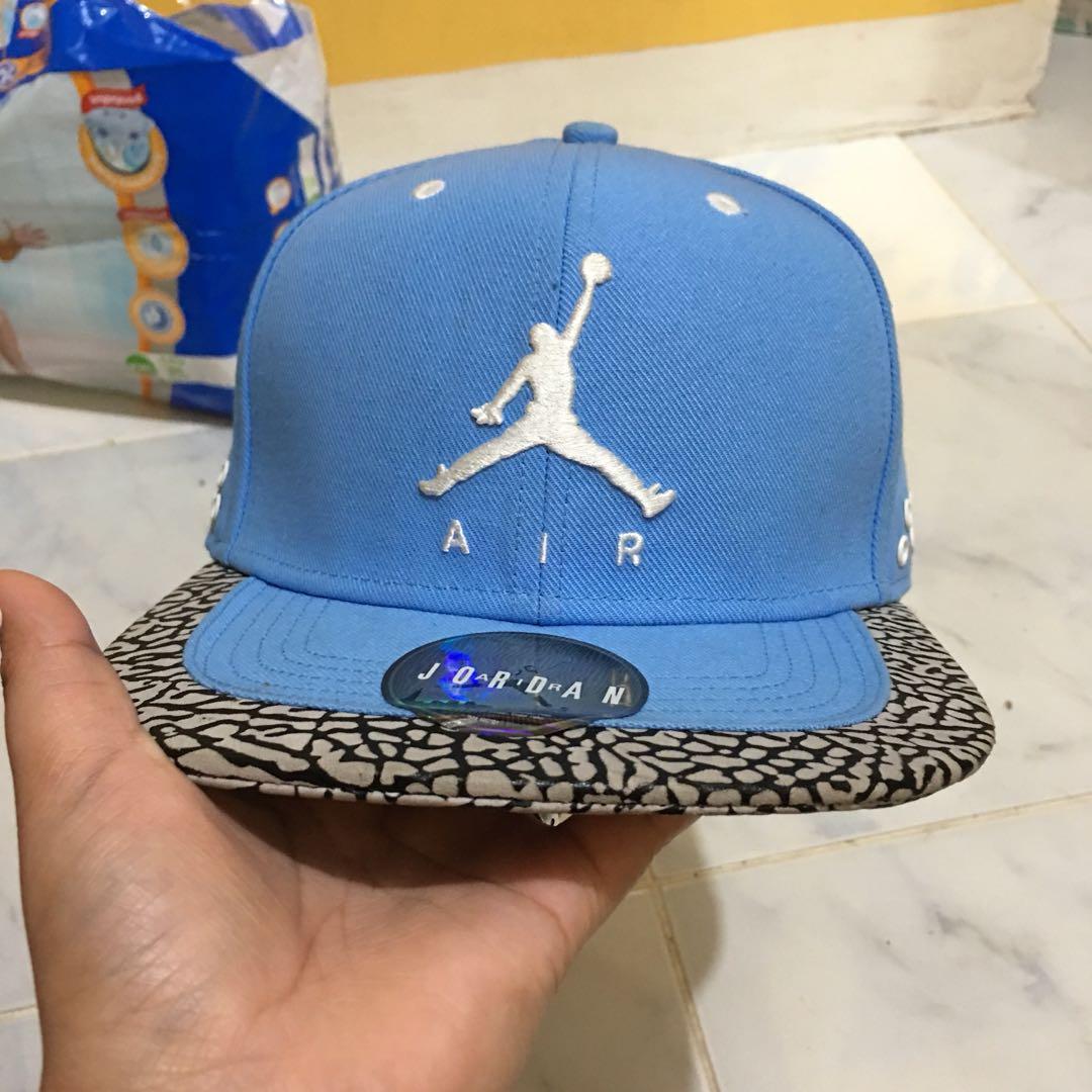 Jordan 3 cement cap light blue, Men's Fashion, Watches & Accessories ...