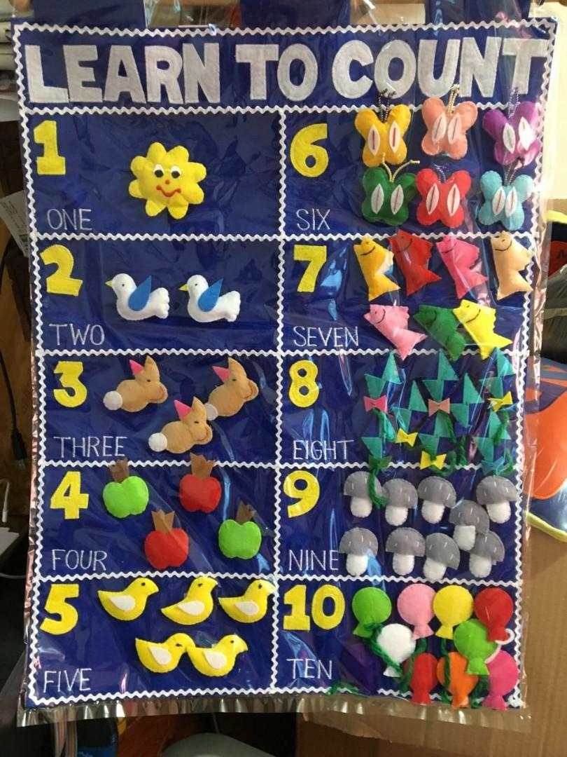 Learn to Count Chart, Babies & Kids, Infant Playtime on Carousell