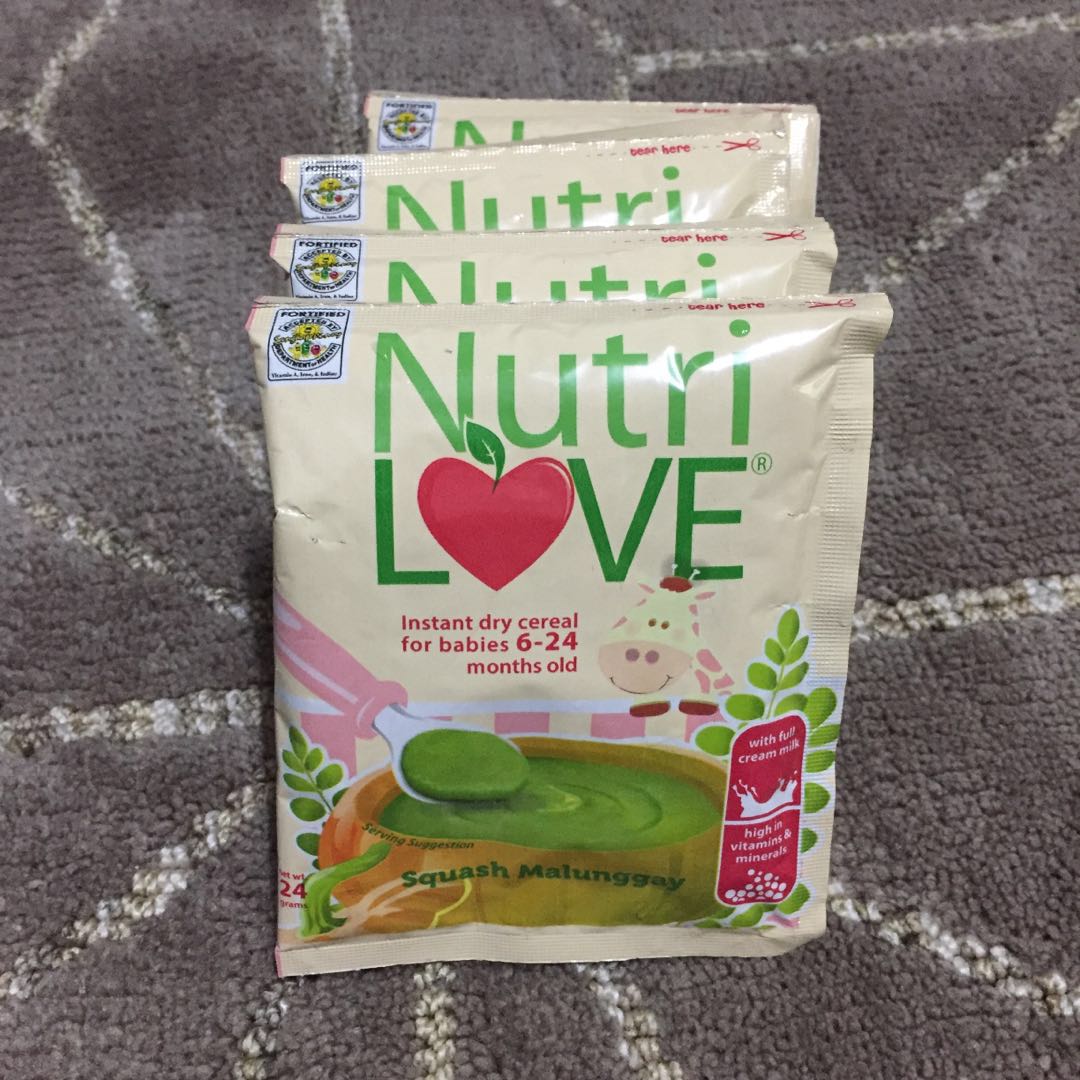 Nutri Love Baby Dry Cereal - Squash Malunggay, Babies & Kids, Nursing & Feeding, Weaning ...