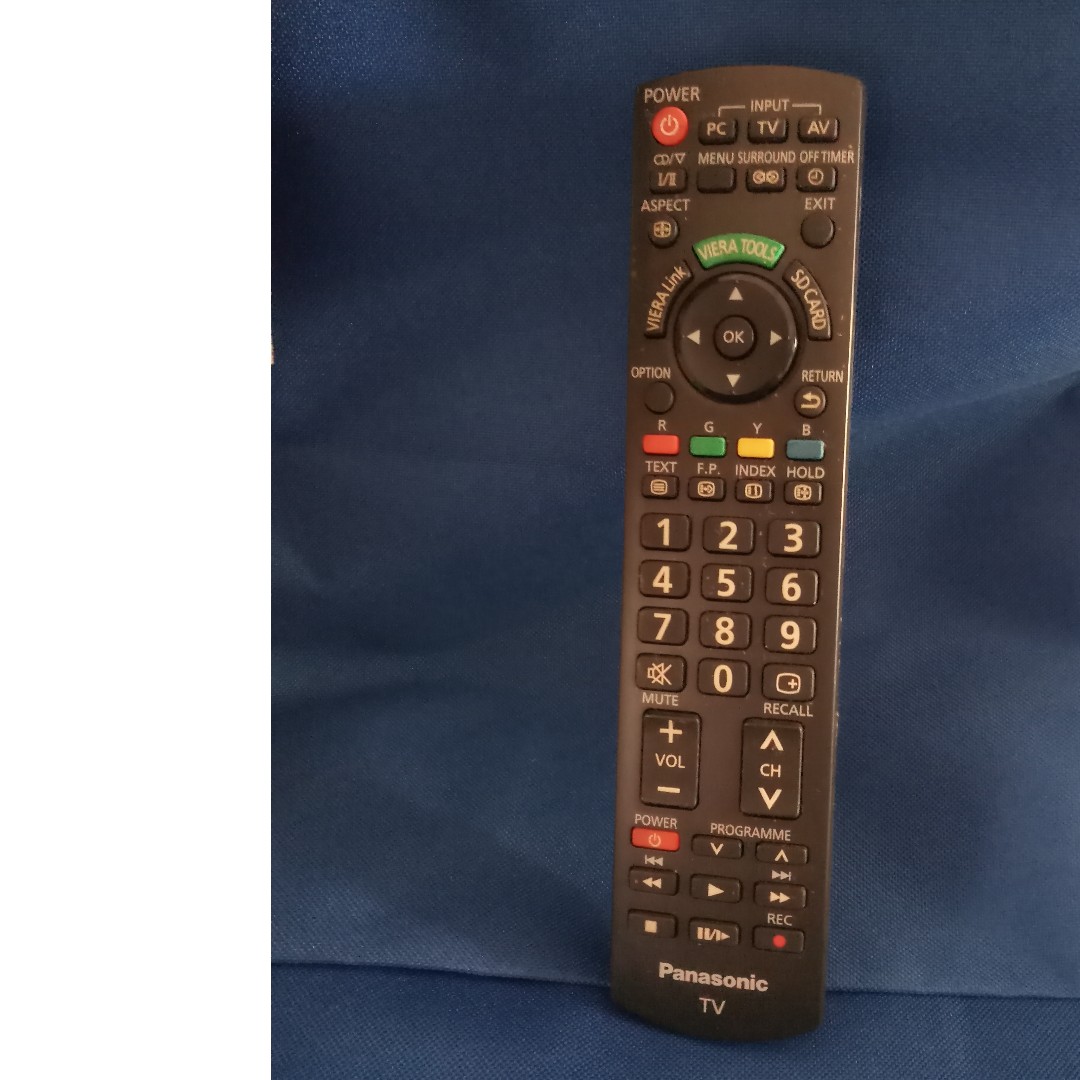 Pre-owned Panasonic TV Remote Control (N2QAYB000370), TV & Home ...