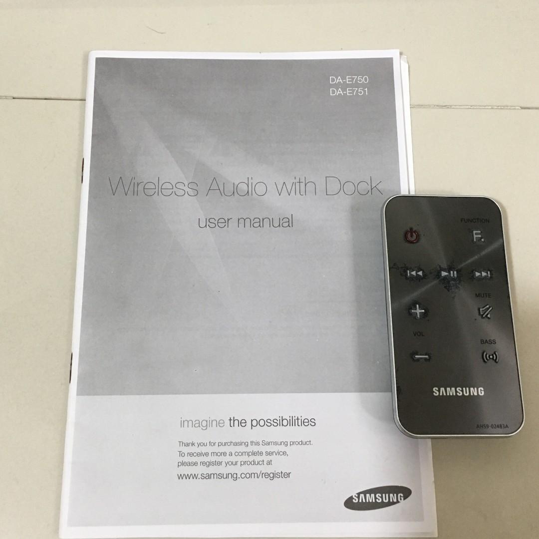 Samsung Vacuum Tube Wireless Bluetooth Audio Speaker DA-E750, Audio ...