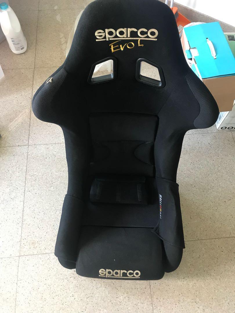 Sparco EVO L with sparco slider rail bracket for Evo 7/8/9, Car Accessories, Accessories on ...