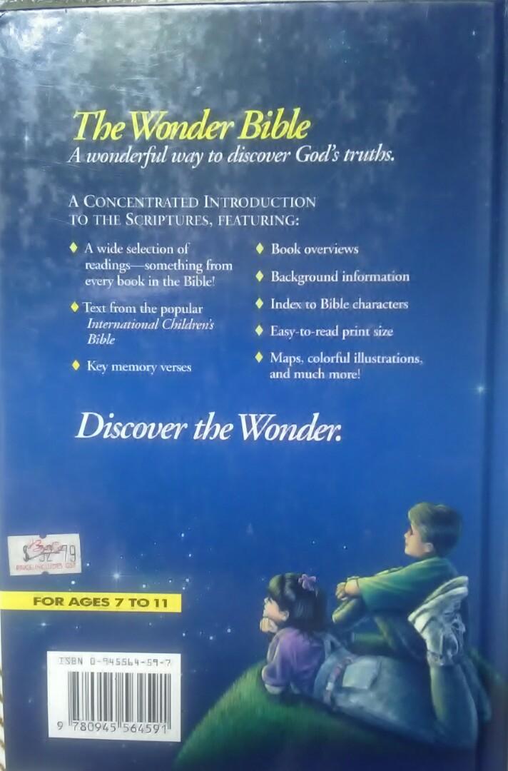 The Wonder Bible (CHILDREN'S Bible), Hobbies & Toys, Books & Magazines ...