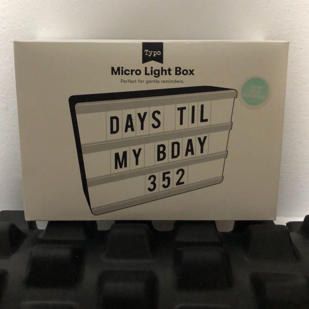 Typo Micro Light Box, Everything Else on Carousell