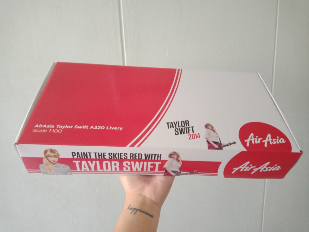 AirAsia Taylor Swift 2014 Plane Model A320 Livery, Hobbies & Toys, Toys & Games on Carousell
