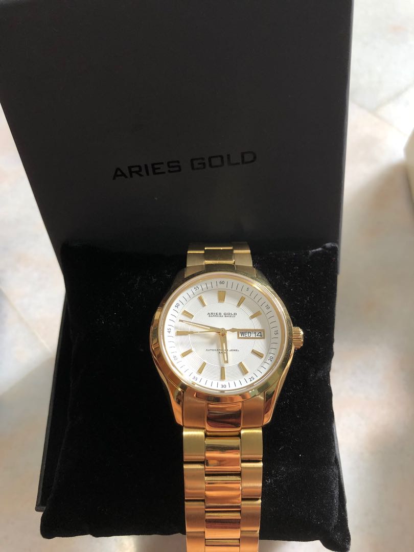 Aries Gold automatic gold Watch, Men's Fashion, Watches & Accessories ...