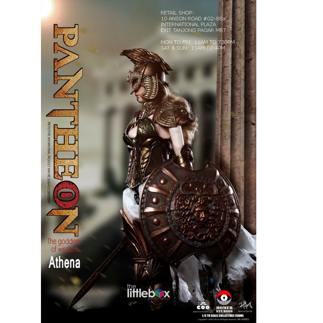 COOMODEL X HOMER NO. HS001 DIE-CAST ALLOY 1/6 PANTHEON - ATHENA ...