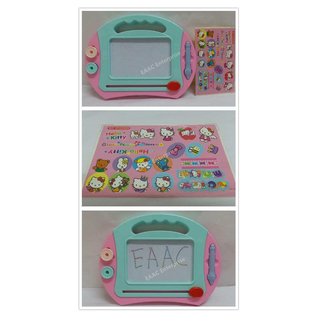 Cute Hello Kitty Magnetic Drawing Board with 4colours Learning Kits ...