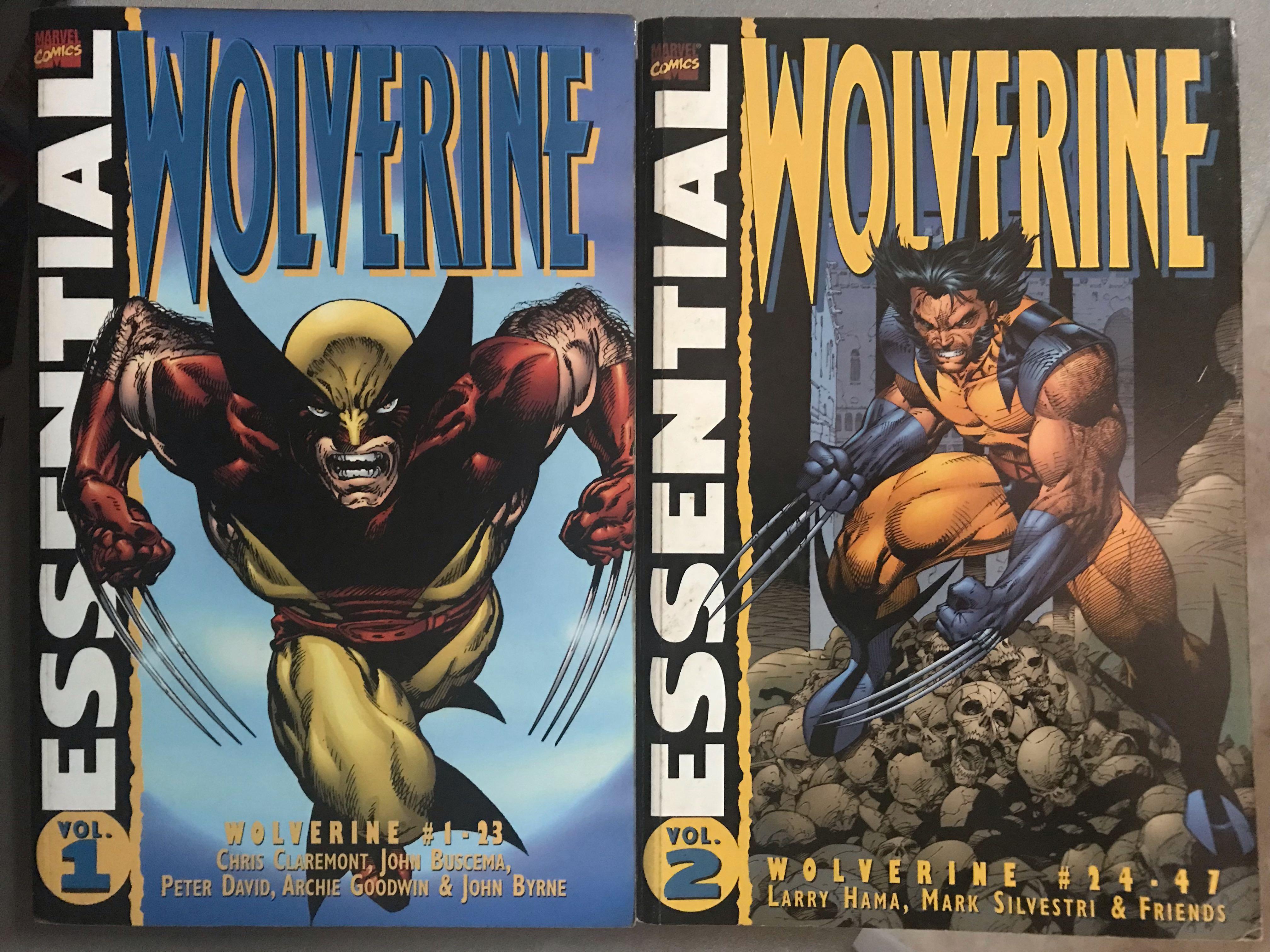 Essential Wolverine Volumes 1 & 2!, Hobbies & Toys, Memorabilia ...