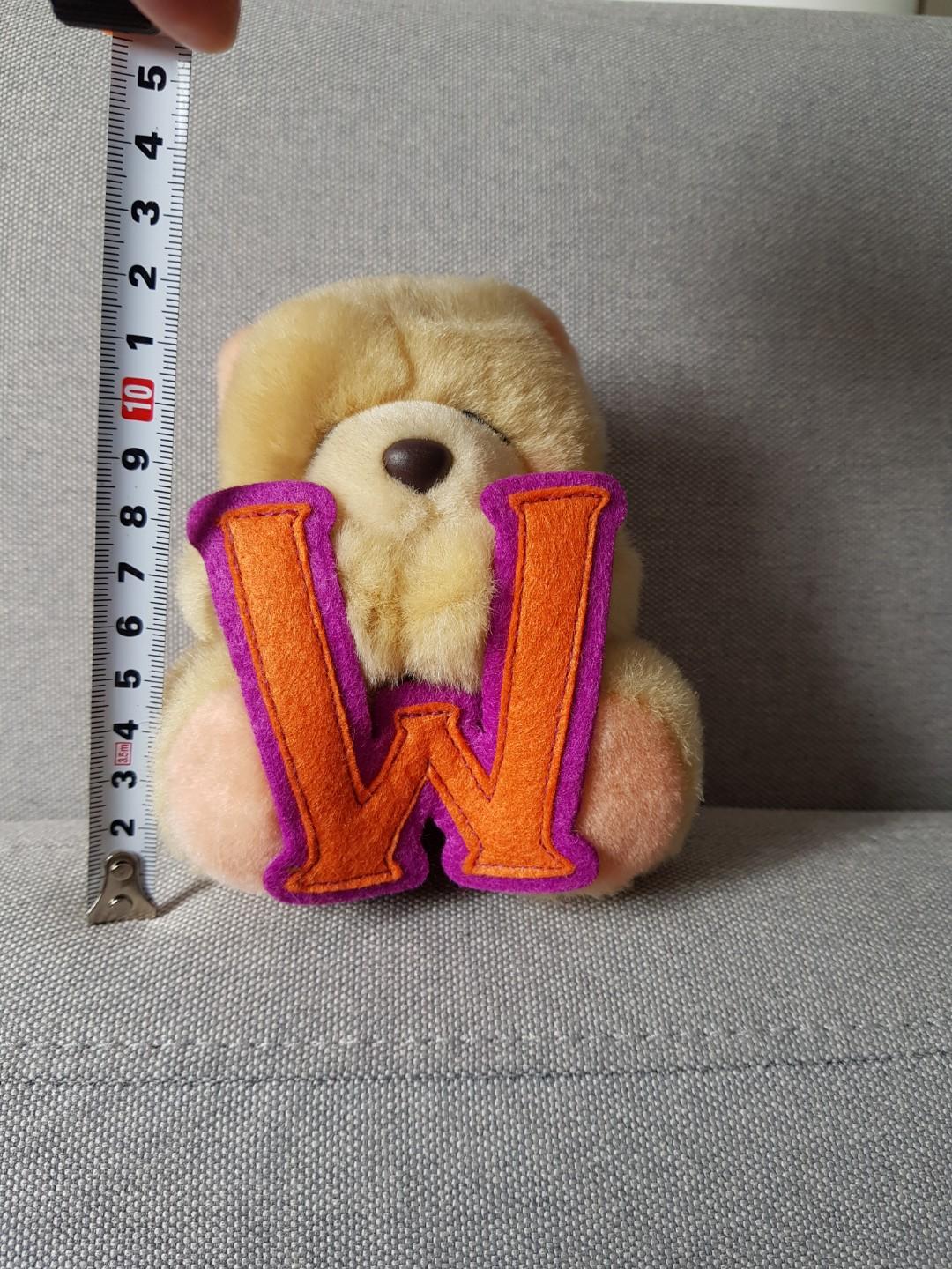 Forever friends letter W bear, Hobbies & Toys, Toys & Games on Carousell
