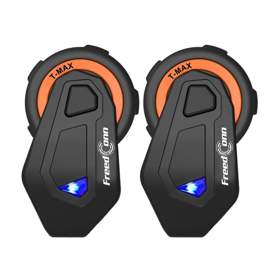 Helmet Communication Systems, Freedconn 1500m Range 6 Riders Universal ...