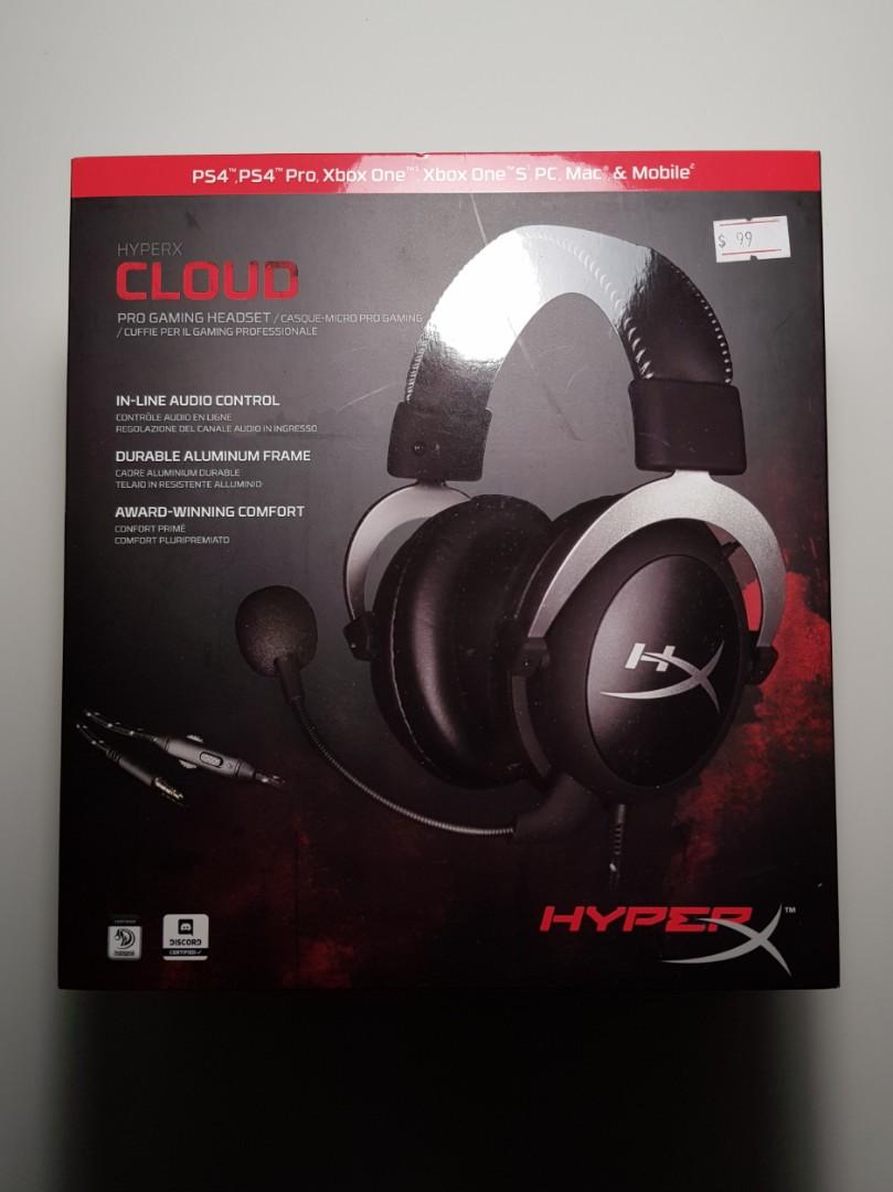 HyperX Cloud Silver Gaming Headset, Audio, Headphones & Headsets on ...