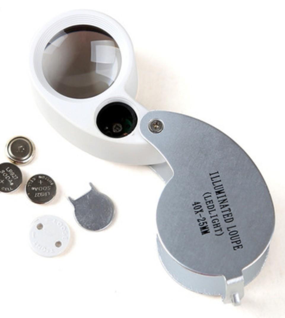Loupe 40x with Led light, Furniture & Home Living, Lighting & Fans ...