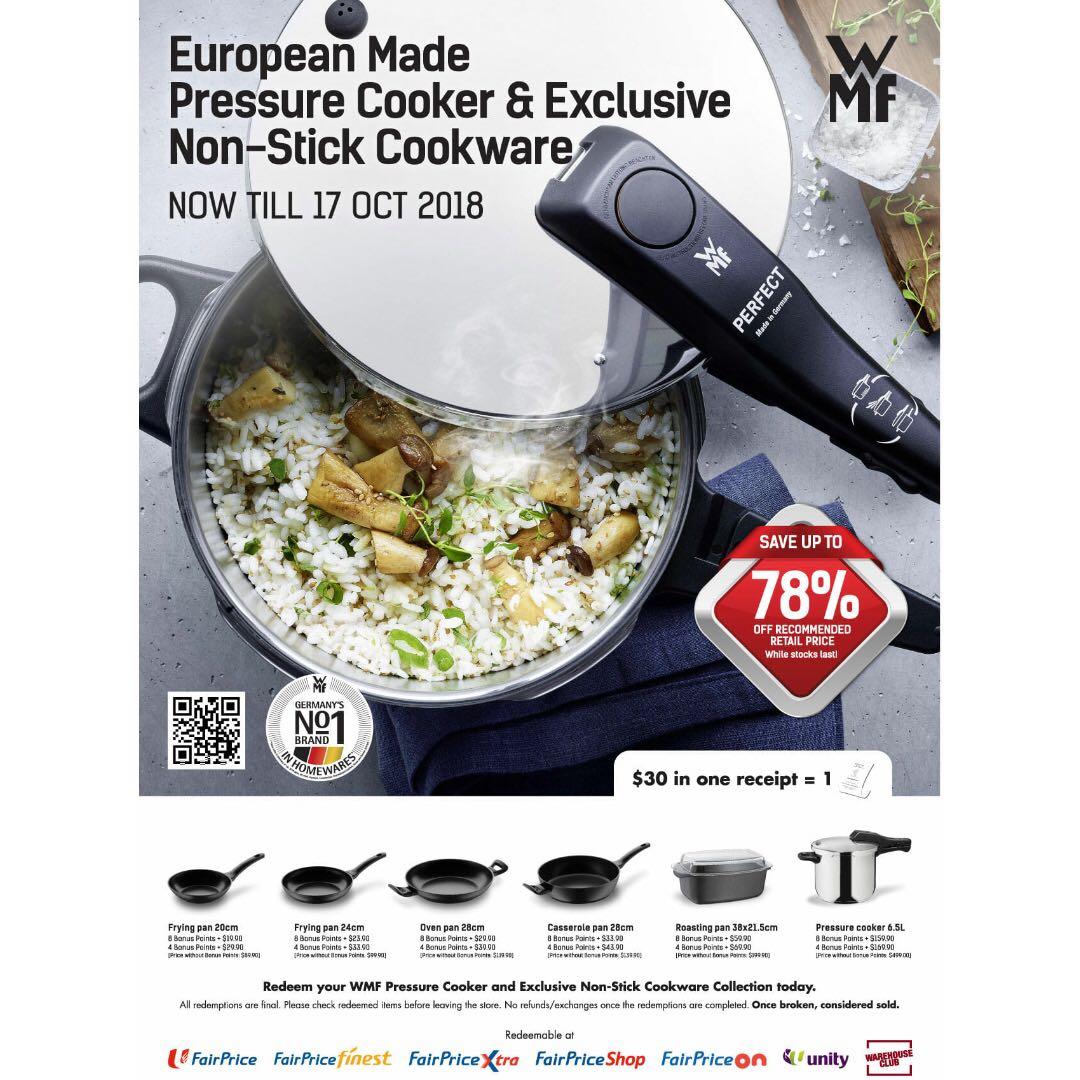 NEW : WMF Exclusive German Engineered Stainless Steel MultiPot 28cm / WMF ProfiSelect Frying Pan ...