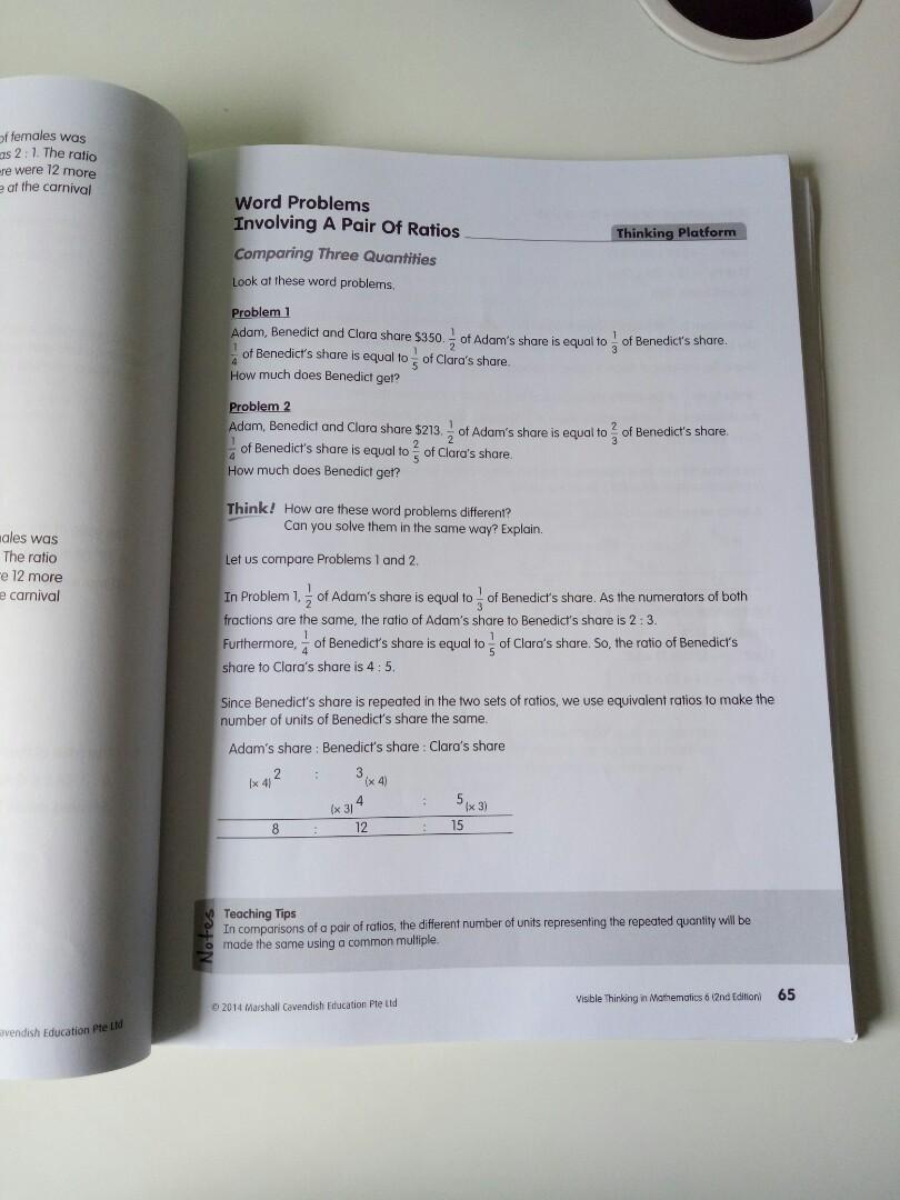 Primary 6 / P6 Visible Thinking in Mathematics, Hobbies & Toys, Books ...