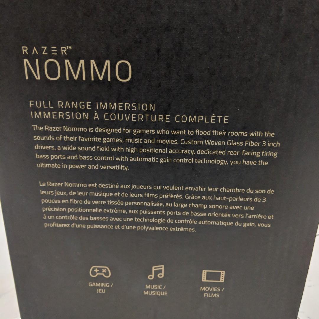 Razer Nommo Speakers (US Plug) Plug And Play With Receipt. For Warranty ...