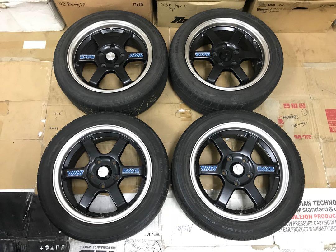 Rim TE37 15 inch 5x114 kembara civic spoon myvi, Auto Accessories on ...