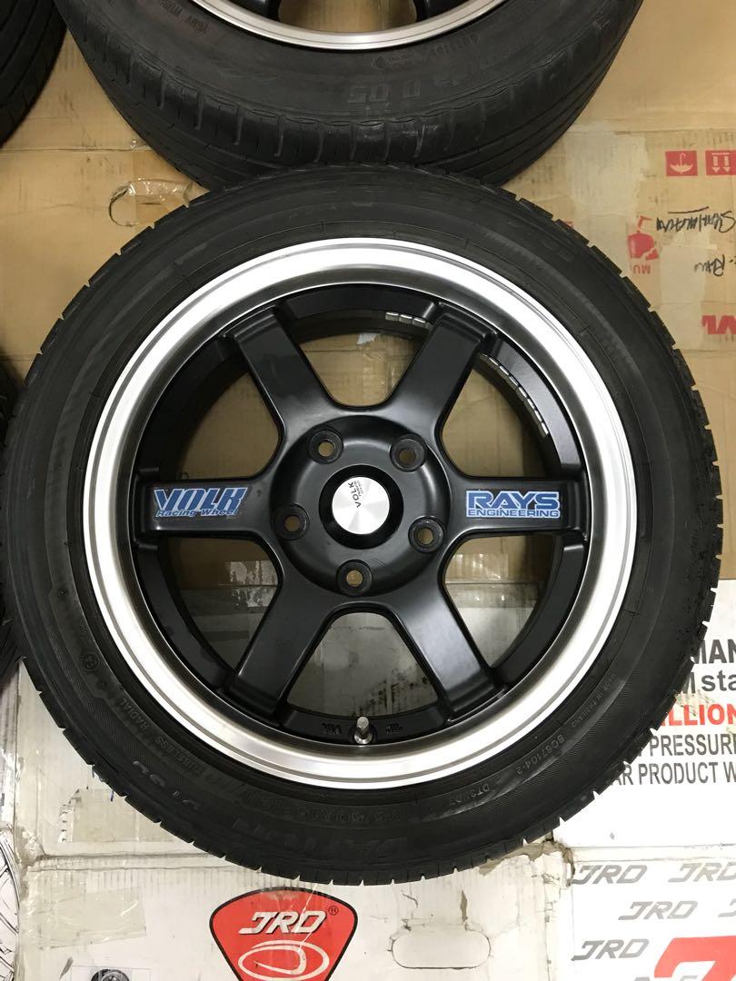 Rim TE37 15 inch 5x114 kembara civic spoon myvi, Auto Accessories on Carousell