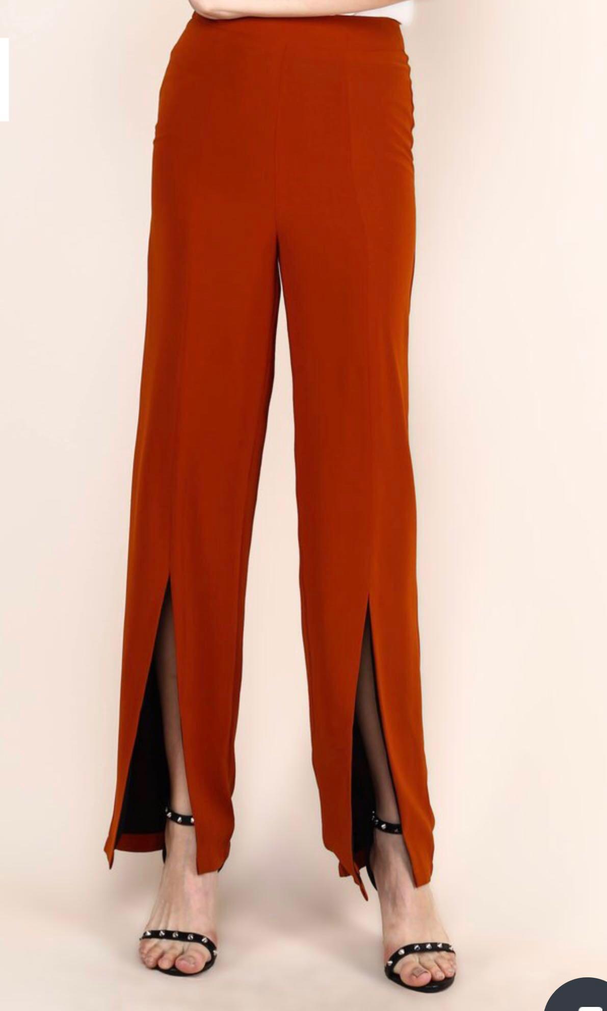 Rust Pants, Women's Fashion, Bottoms, Other Bottoms on Carousell