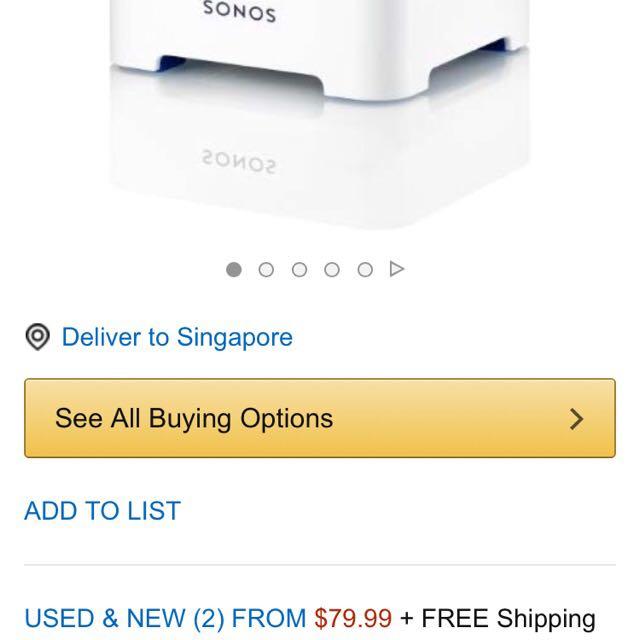 Sonos Bridge, Audio, Soundbars, Speakers & Amplifiers on Carousell