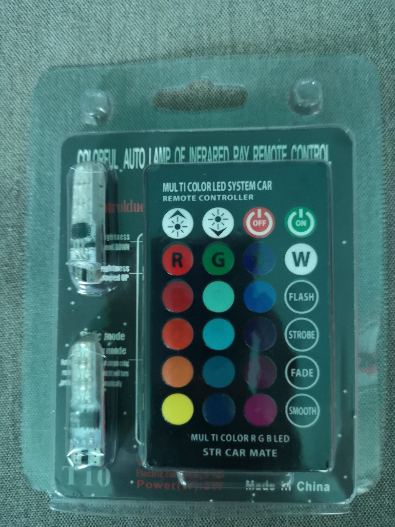 T10 Led Remote Control Lamp, Motorcycles, Motorcycle Accessories on ...