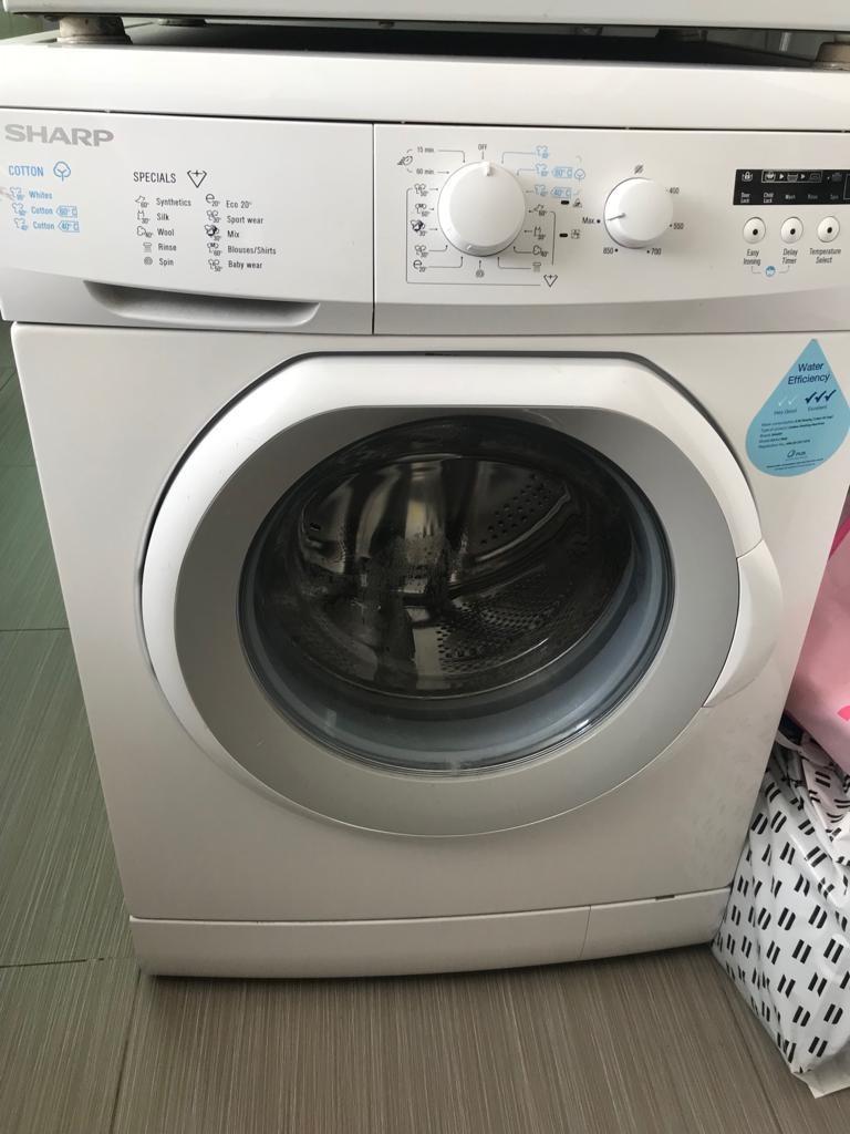 (USED) SHARP Washing Machine, TV & Home Appliances, Washing Machines ...