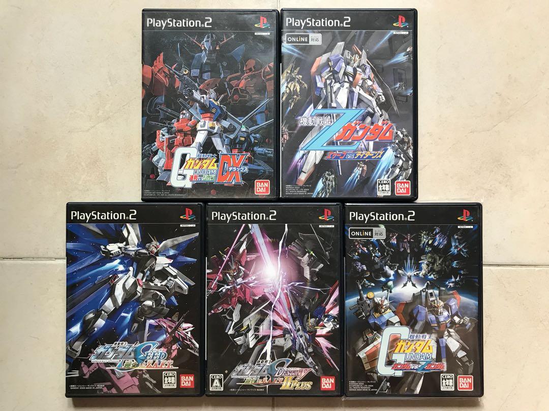 日版 PS2 街機移植機動戰士高格鬥經典 GUNDAM DX SEED II PLUS GUNDAM VS Z GUNDAM 一套5集, 電子遊戲, 電子遊戲, PlayStation ...