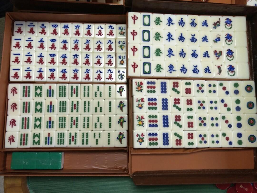 A1 Size Green FULL Set Of Mahjong Tiles Hobbies Toys Toys Games a1-size-green-full-set-of-mahjong-tiles-hobbies-toys-toys-games