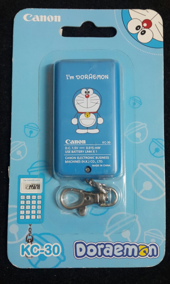 CANON DORAEMON KEY CHAIN CALCULATOR, Hobbies & Toys, Stationery & Craft ...