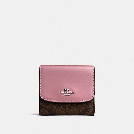 COACH SMALL WALLET IN SIGNATURE CANVAS, Women's Fashion, Bags & Wallets ...