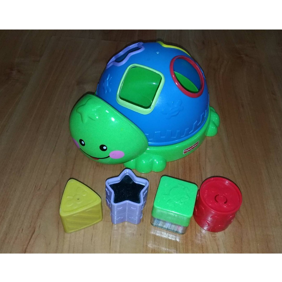 Fisher-Price Friendly Firsts Turtle Shape Sorter, Babies & Kids, Infant ...