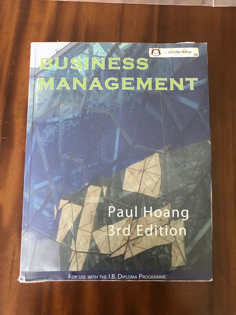 IB Business Management Paul Hoang Textbook, Hobbies & Toys, Books ...