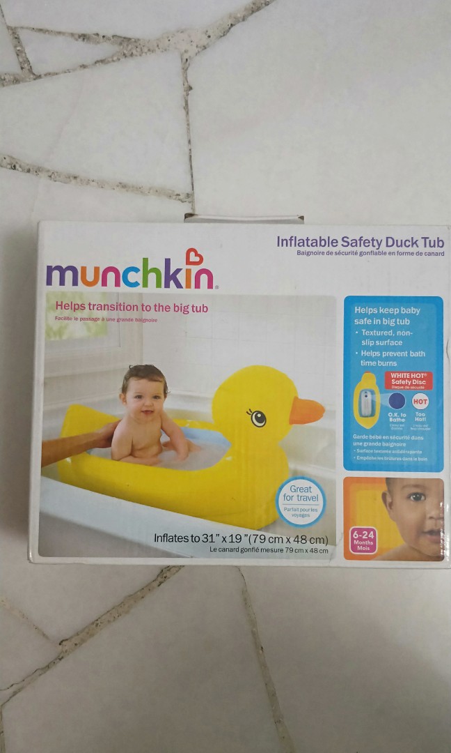 Inflatable safety duck tub, Babies & Kids, Infant Playtime on Carousell