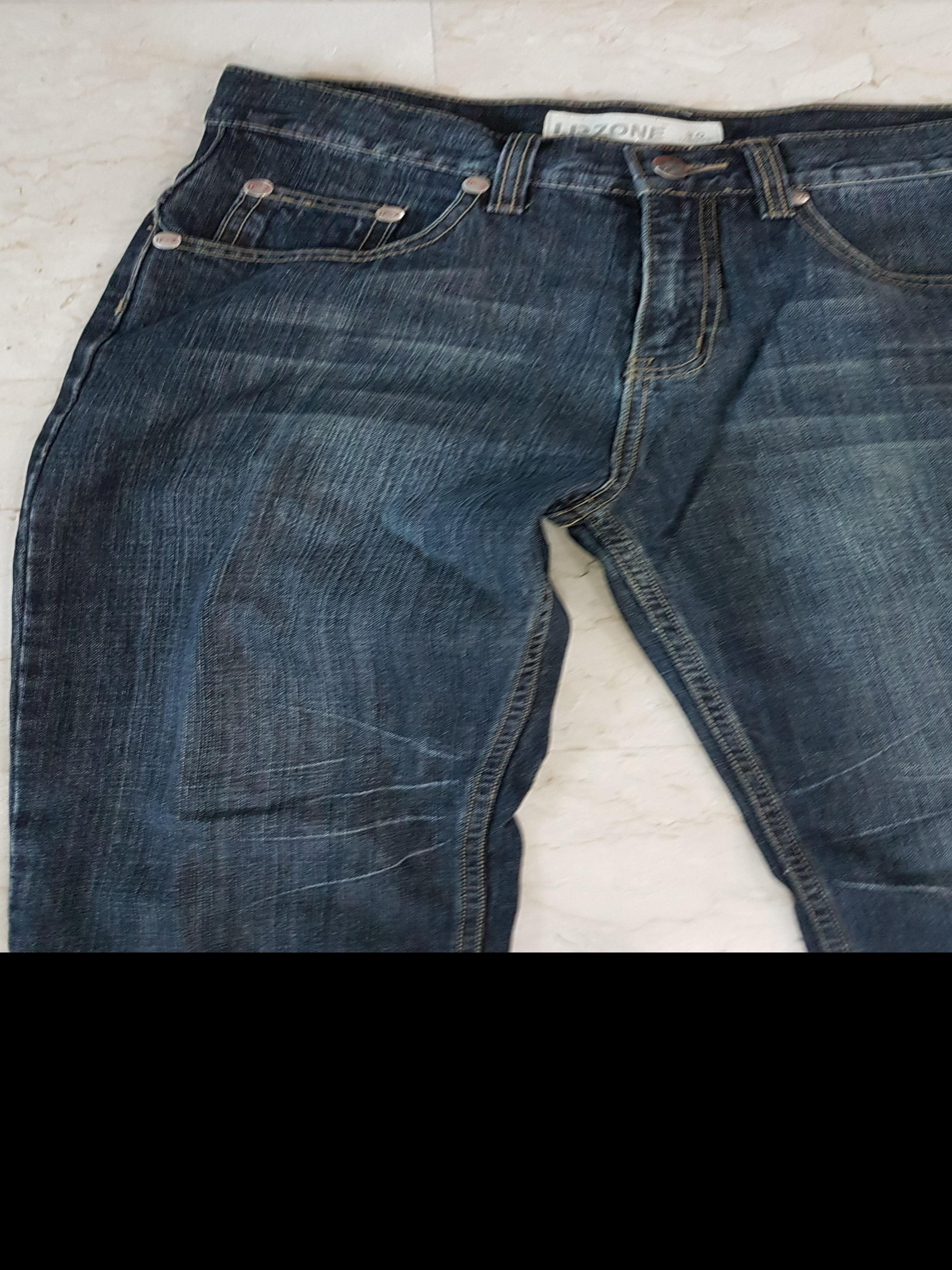 IP Zone Dark Washed Blue Denim Jeans, Men's Fashion, Bottoms, Jeans on ...