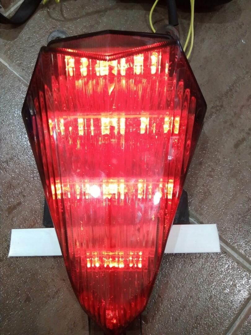 Led tail lamp stop lamp red smoke r6 for modenas pulsar rs200, Auto ...