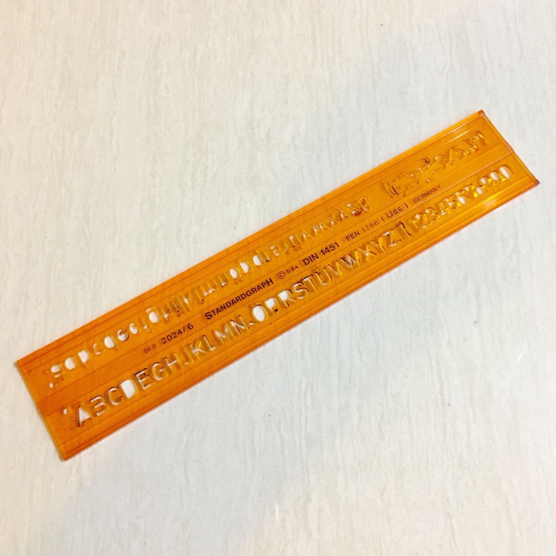 LETTERING Template, Hobbies & Toys, Stationary & Craft, Craft Supplies ...