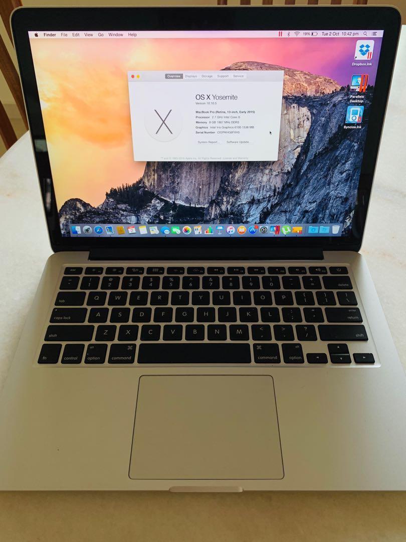 MacBook Pro (with Windows 8.1 Parallel SW), Computers & Tech, Laptops & Notebooks on Carousell