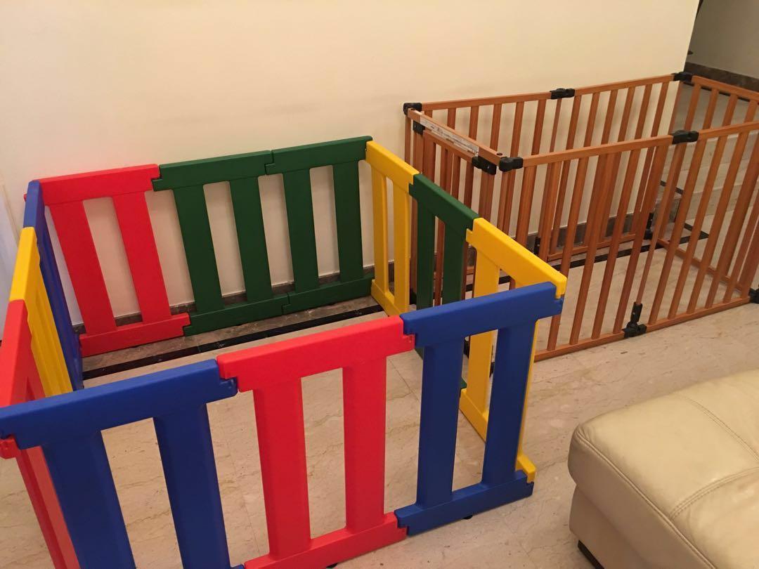MAKE ME AN OFFER! Colourful Plastic & Solid Wood Baby Gates!, Babies ...